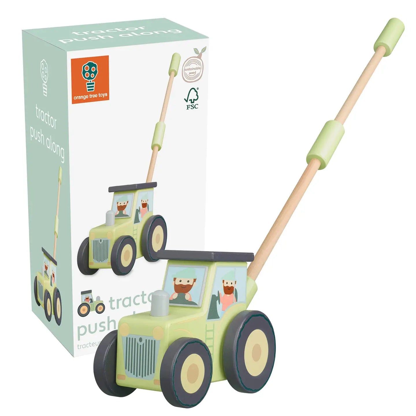 Push Along Wooden Tractor – The Wild Tribe